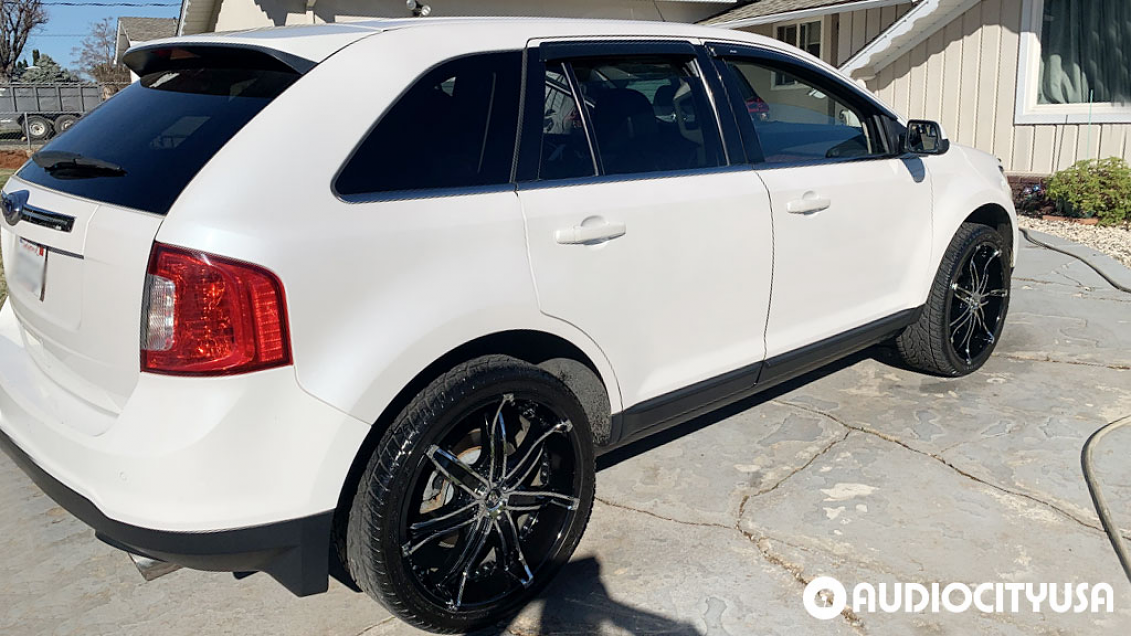 2013 Ford Edge on 22" Diablo Wheels DNA Black with Chrome Inserts ...