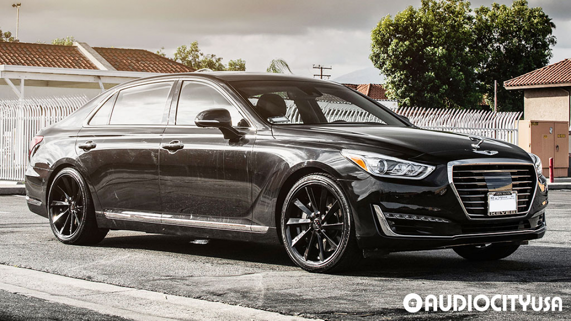 2020 Genesis G90 on 20" Koko Kuture Wheels Kapan Gloss Black | Gallery ...
