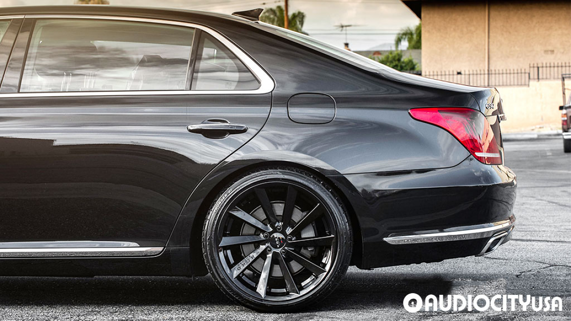 2020 Genesis G90 on 20" Koko Kuture Wheels Kapan Gloss Black | Gallery | AudioCityUSA