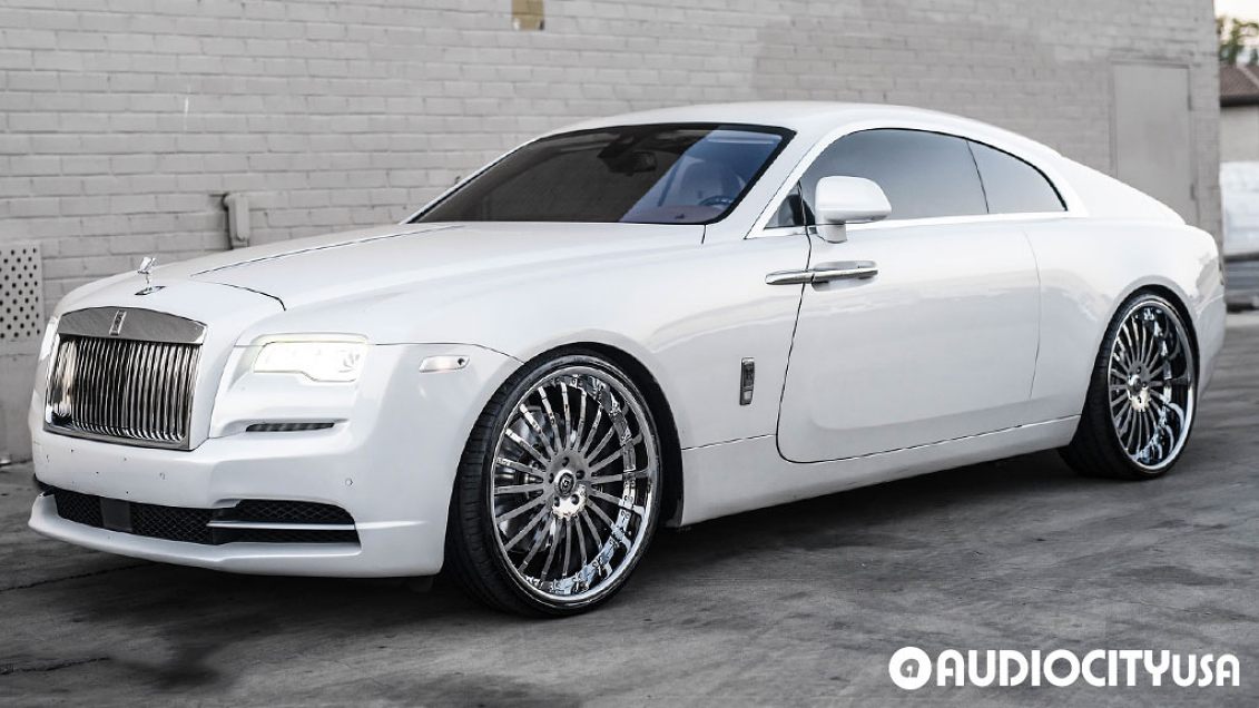 2017 Rolls Royce Wraith on 24" Lexani Forged Wheels LF-714 Chrome ...
