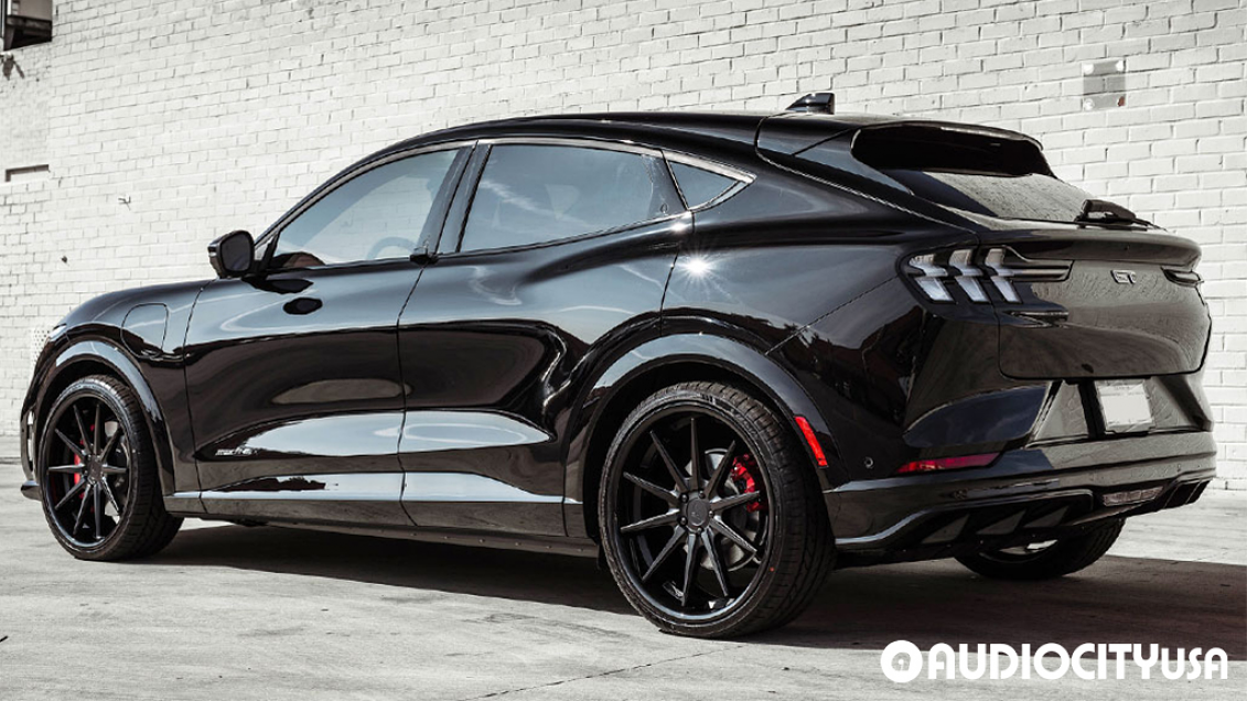 2021 Ford Mustang Mach-E on 22" Ferrada Wheels FR4 Matte Black with ...