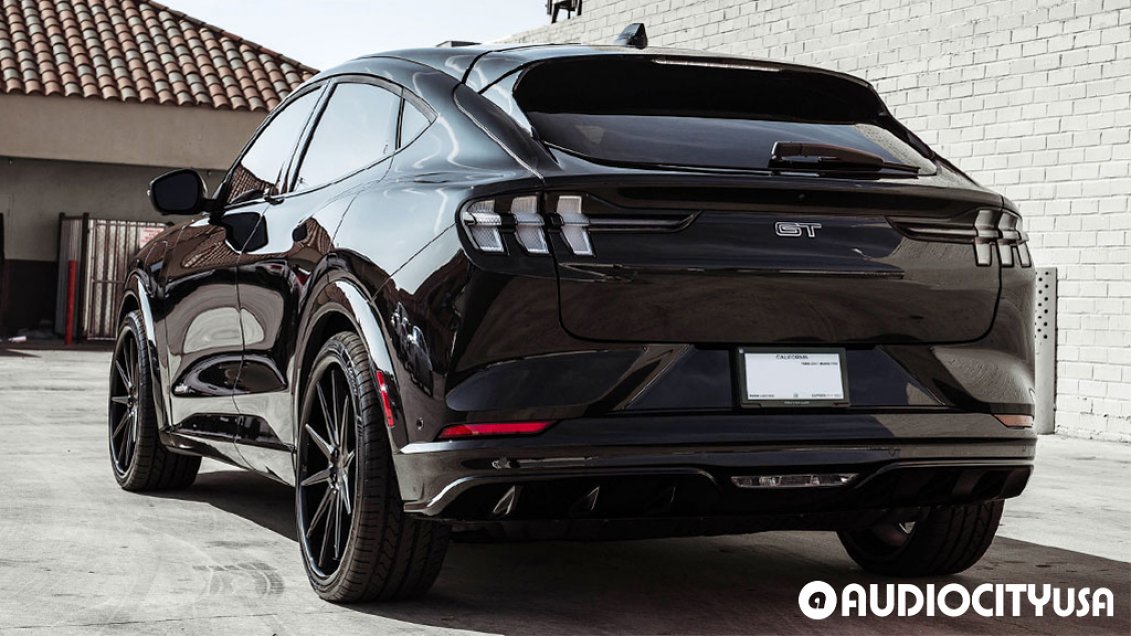 2021 Ford Mustang Mach-E on 22" Ferrada Wheels FR4 Matte Black with ...