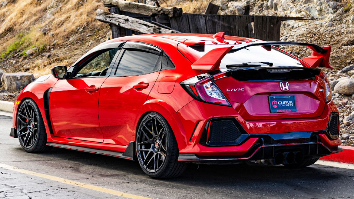 2020 Honda Civic Type R on 19" Curva Wheels C300 Gloss Black | Gallery ...