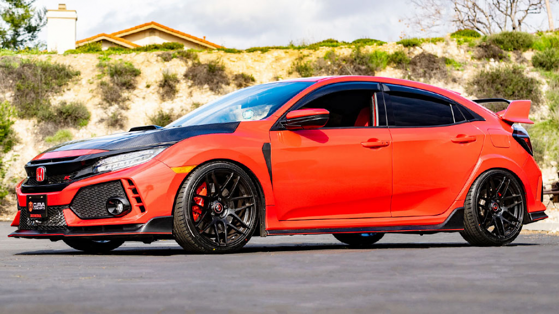 2020 Honda Civic Type R on 19" Curva Wheels C300 Gloss Black | Gallery ...