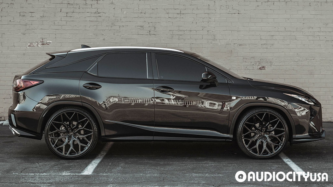 2017 Lexus RX Series on 24" Vossen Wheels HF-2 Custom Gloss Black ...