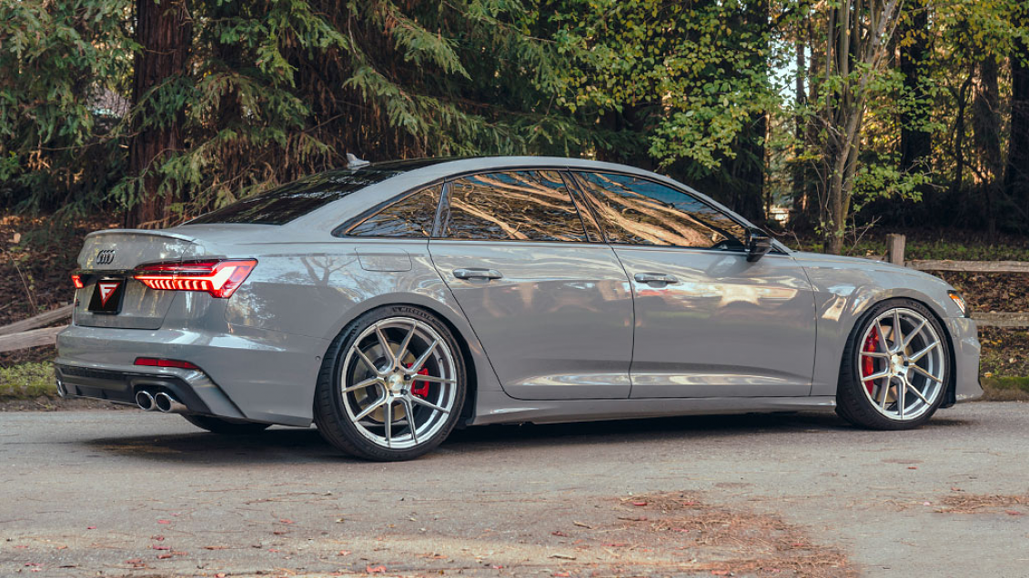 2022 Audi S6 on 21" Ferrada Wheels F8-FR8 Silver Machined | Gallery ...