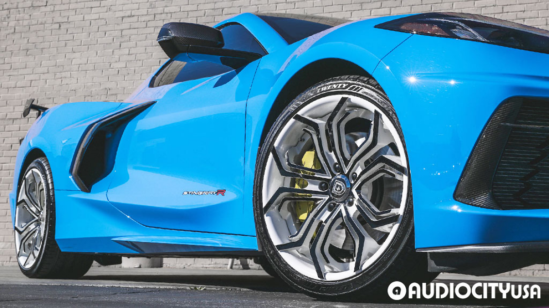 2021 Chevrolet Corvette on 19" Lexani Forged Wheels LZ-740 Custom Color ...
