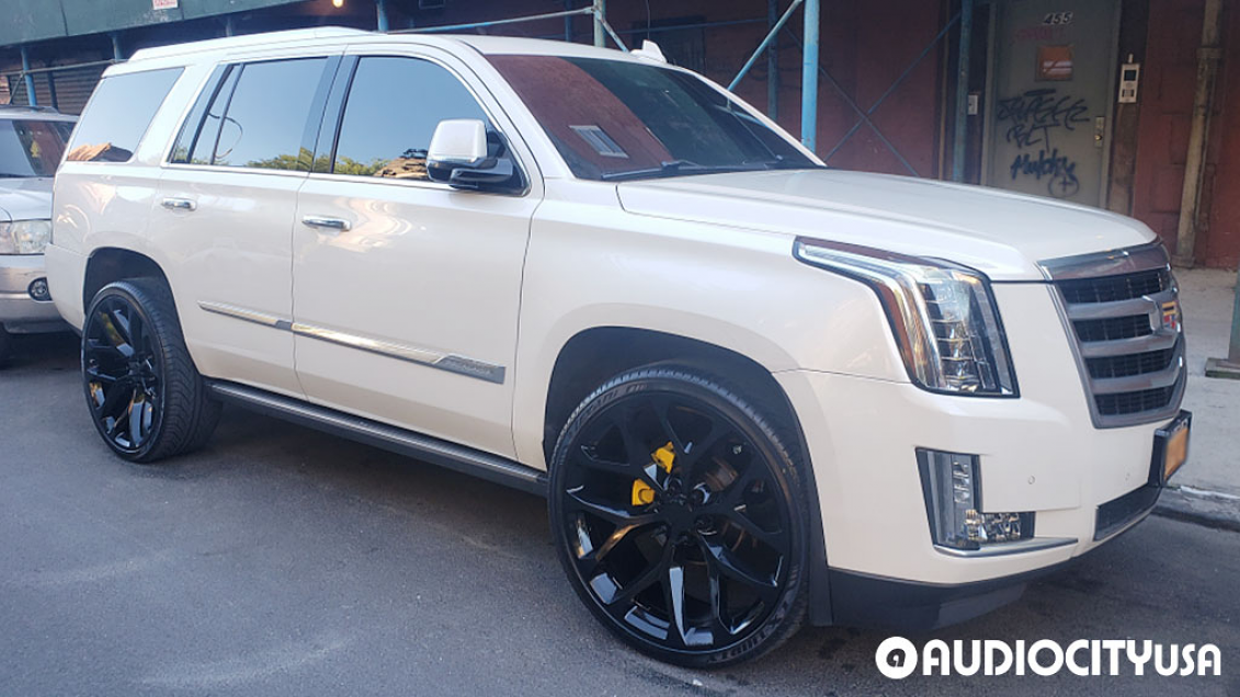 2015 Cadillac Escalade on 26" OEM Replica Wheels Chevy Truck Snowflake ...