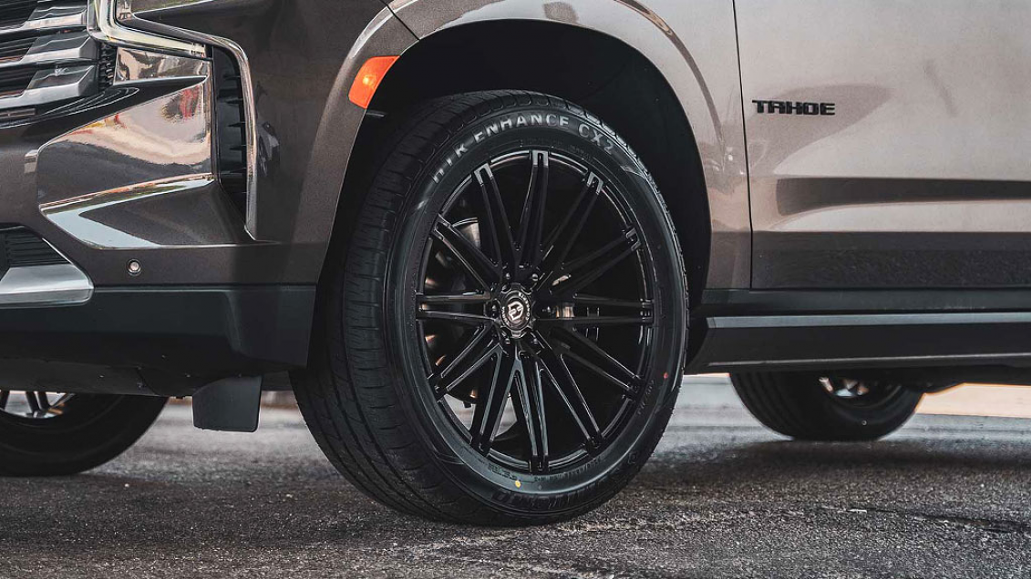 2021 Chevrolet Tahoe 2WD on 22" Curva Wheels C48 Gloss Black | Gallery ...