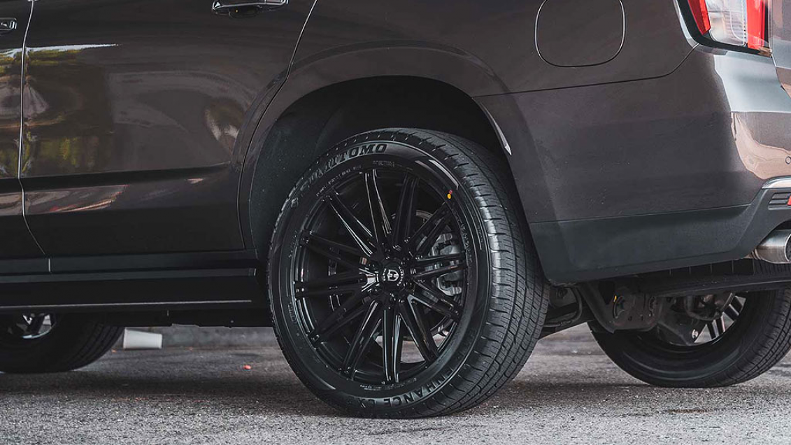 2021 Chevrolet Tahoe 2WD on 22" Curva Wheels C48 Gloss Black | Gallery ...