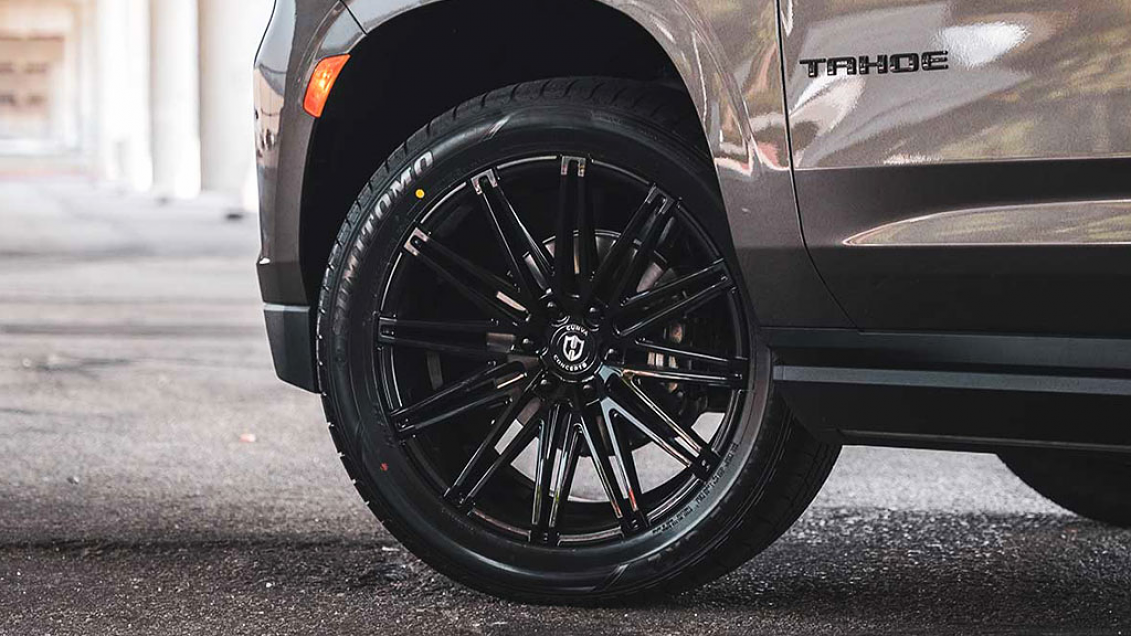 2021 Chevrolet Tahoe 2WD on 22" Curva Wheels C48 Gloss Black | Gallery ...