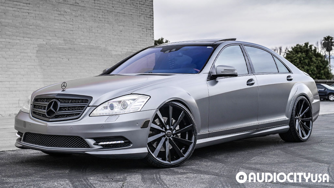 2010 Mercedes-Benz S-Class on 22" Koko Kuture Wheels Kapan Gloss Black ...
