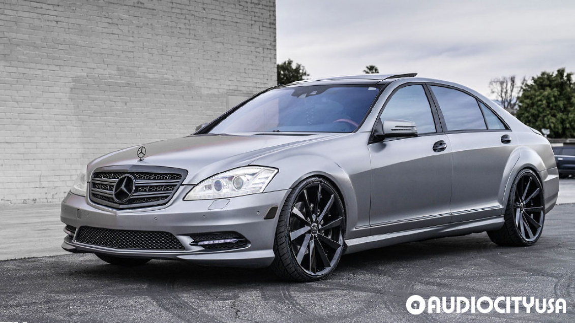 2010 Mercedes-Benz S-Class on 22" Koko Kuture Wheels Kapan Gloss Black ...