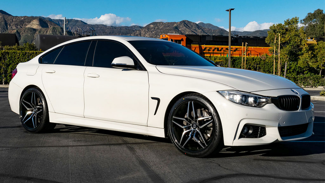 2016 BMW 4 Series on 20" Curva Wheels C25 Black Machined | Gallery ...