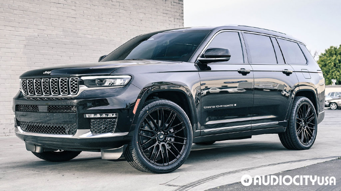 2022 Jeep Grand Cherokee on 22" Savini Wheels BM13 Gloss Black ...