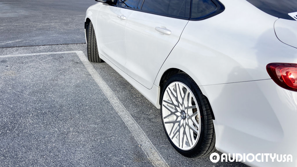 2015 Chrysler 200 on 20" Shift Wheels Formula White Machined | Gallery ...