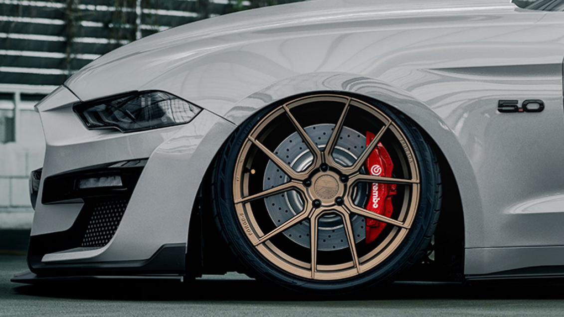 2022 Ford Mustang GT on 20" Ferrada Wheels F8-FR8 Matte Bronze ...