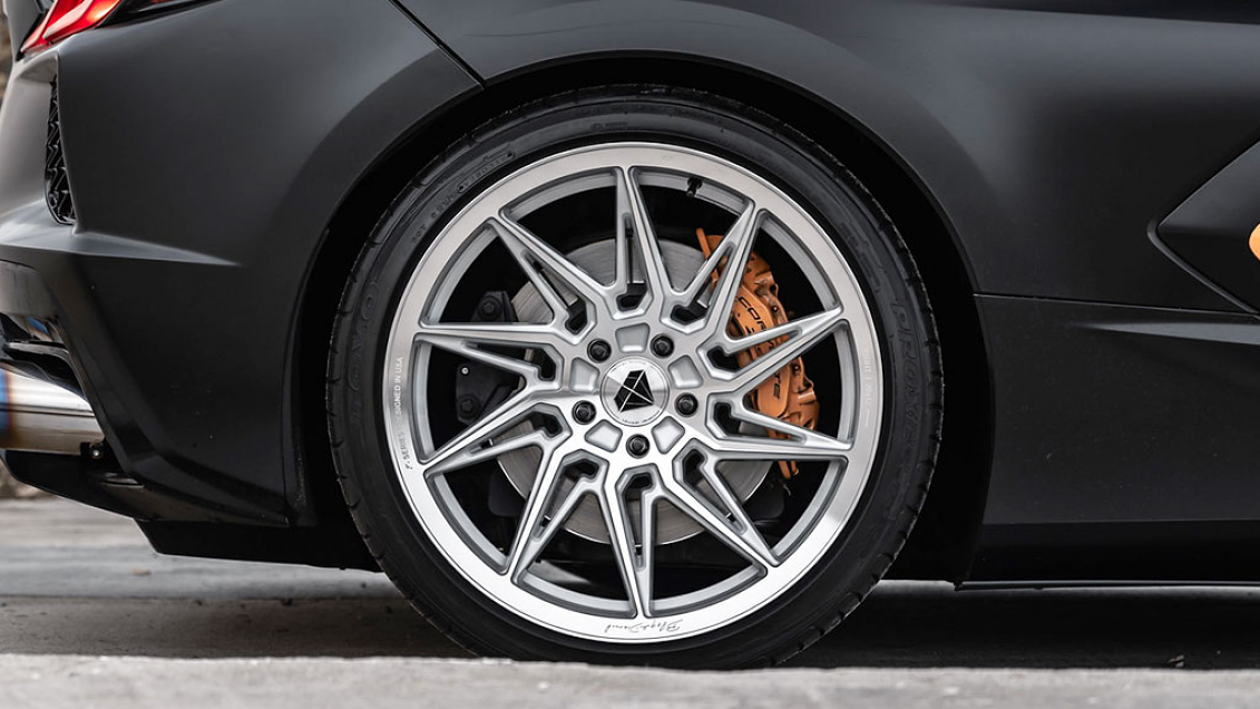 2021 Chevrolet Corvette on 20" Blaque Diamond Wheels BD-F20 Silver ...