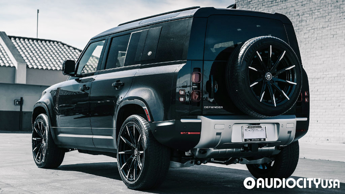 2022 Land Rover Defender on 22" Lexani Wheels CSS-15 Black with ...