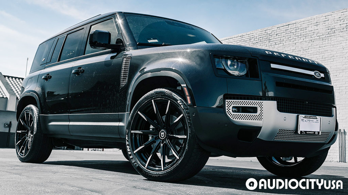 2022 Land Rover Defender on 22" Lexani Wheels CSS-15 Black with ...