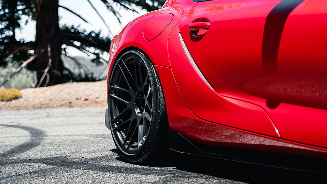 2020 Toyota Supra on 20" Blaque Diamond Wheels BD-F12 Satin Black ...