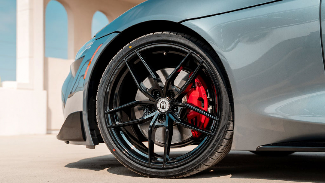 2021 Toyota Supra on 20" Curva Wheels CFF25 Gloss Black | Gallery ...