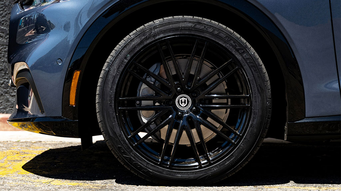 2022 Ford Mustang Mach-E on 20" Curva Wheels CFF50 Gloss Black ...