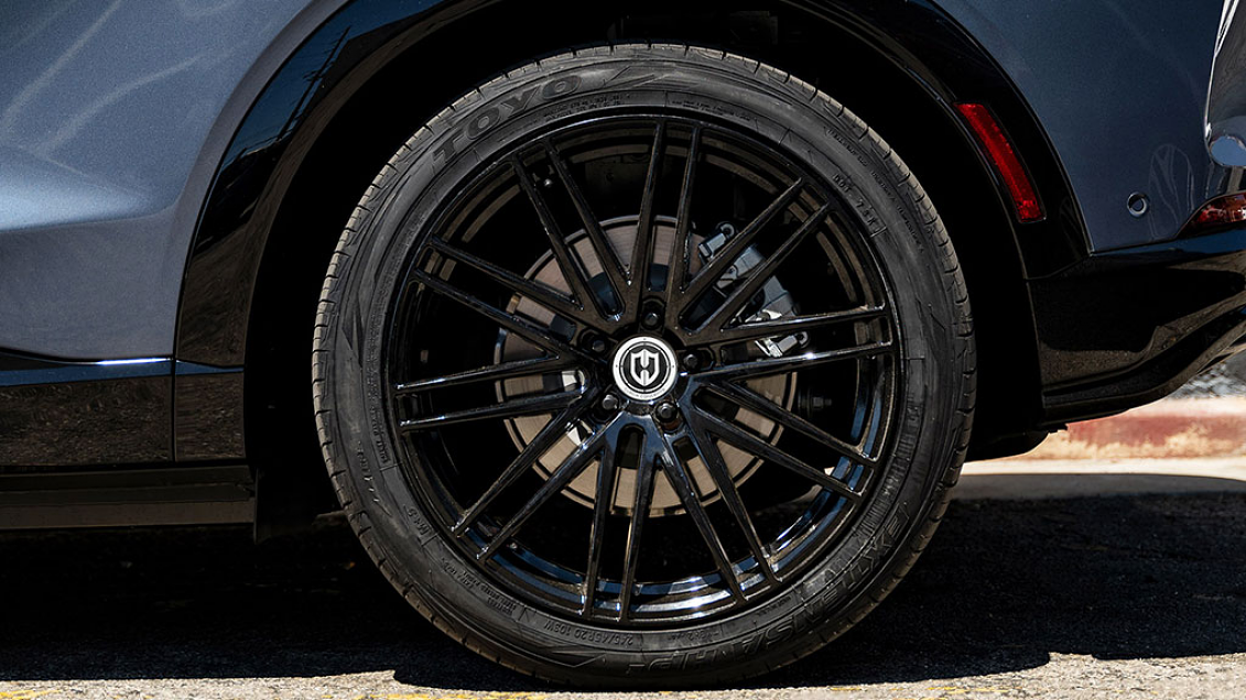 2022 Ford Mustang Mach-E on 20" Curva Wheels CFF50 Gloss Black ...