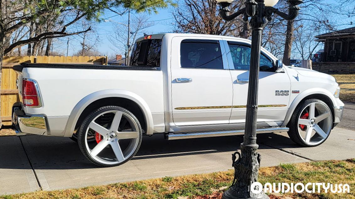 2017 RAM 1500 on 26" Strada Wheels Coda Silver Brushed | Gallery ...