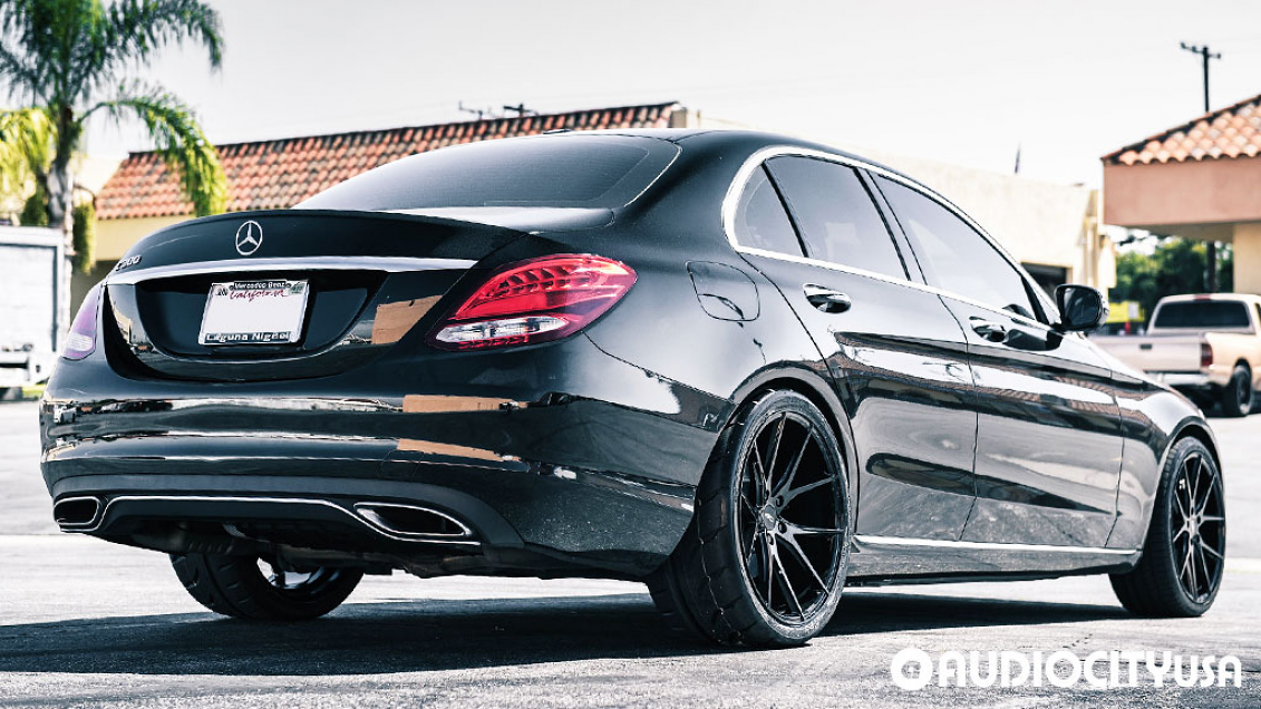 2018 Mercedes-Benz C-Class on 19" AC Wheels Wheels AC10 Gloss Black ...