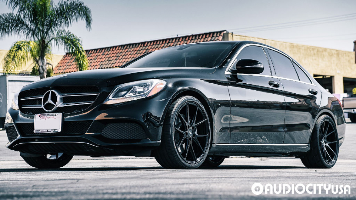 2018 Mercedes-Benz C-Class on 19" AC Wheels Wheels AC10 Gloss Black ...