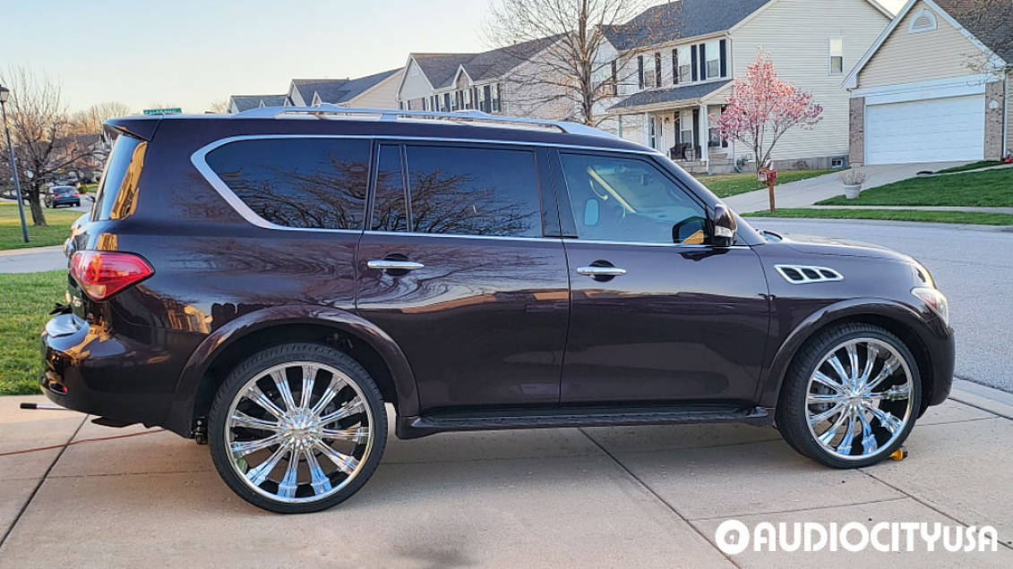 2011 Infiniti QX56 on 26" Borghini Wheels B15 Chrome | Gallery ...