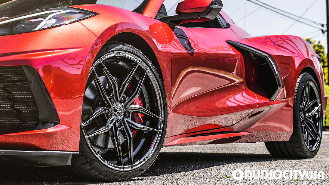 2021 Chevrolet Corvette on 20" Ferrada Wheels F8-FR5 Custom Black ...