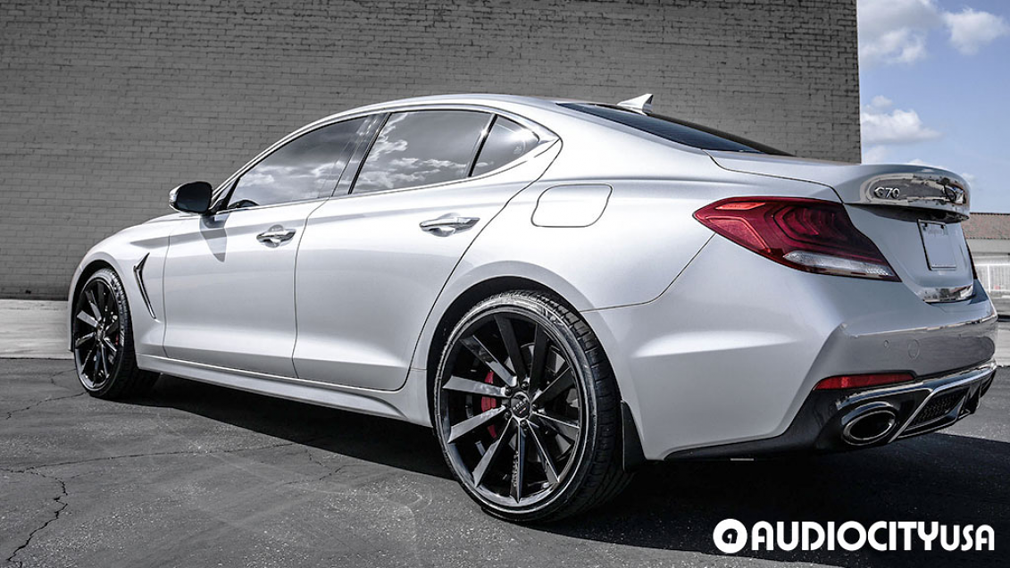 2019 Genesis G70 on 20" Koko Kuture Wheels Kapan Gloss Black | Gallery ...