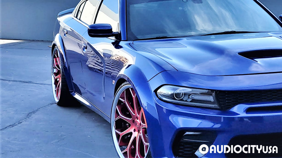 2019 Dodge Charger SRT Widebody on 24" AZAD Wheels AZ99 Candy Red ...
