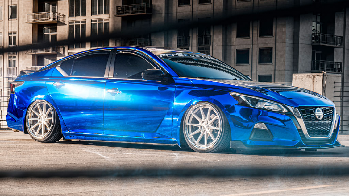 2019 Nissan Maxima on 19" Ferrada Wheels FR4 Silver Machined with ...