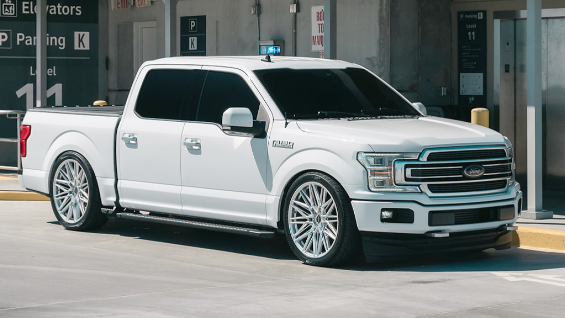 2019 Ford F-150 on 24" Vossen Wheels HF6-5 Silver Polished | Gallery ...