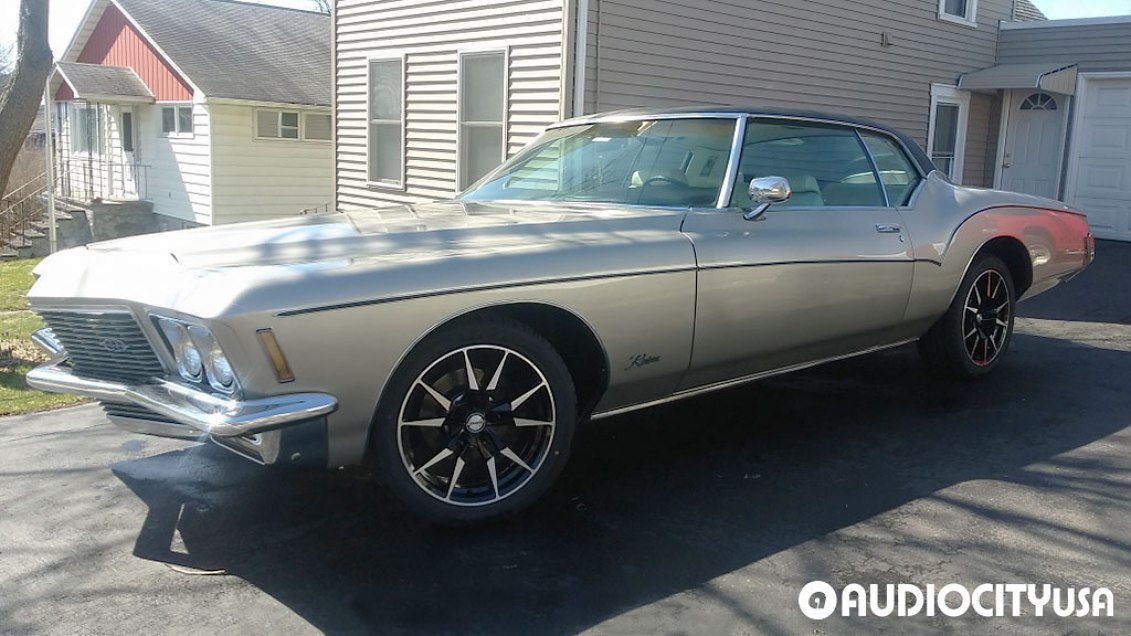 Buick Riviera GS on 18" Shift Wheels Blade Gloss Black Machined ...