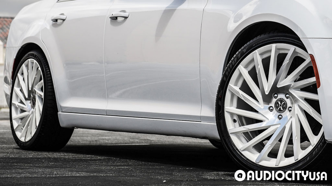 2018 Chrysler 300 RWD on 22" Xcess Wheels X02 White Machined | Gallery ...