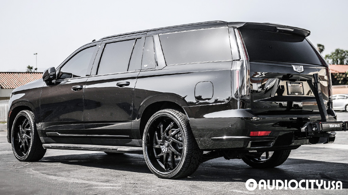 2022 Cadillac Escalade on 26" Lexani Wheels Senna Gloss Black | Gallery ...