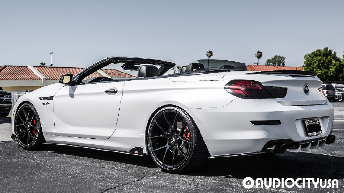 2012 BMW 650i Convertible on 21" Savini Wheels BM14 Gloss Black ...
