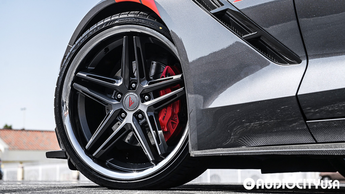 2017 Chevrolet Corvette on 20" Ferrada Wheels CM1 Matte Graphite with ...