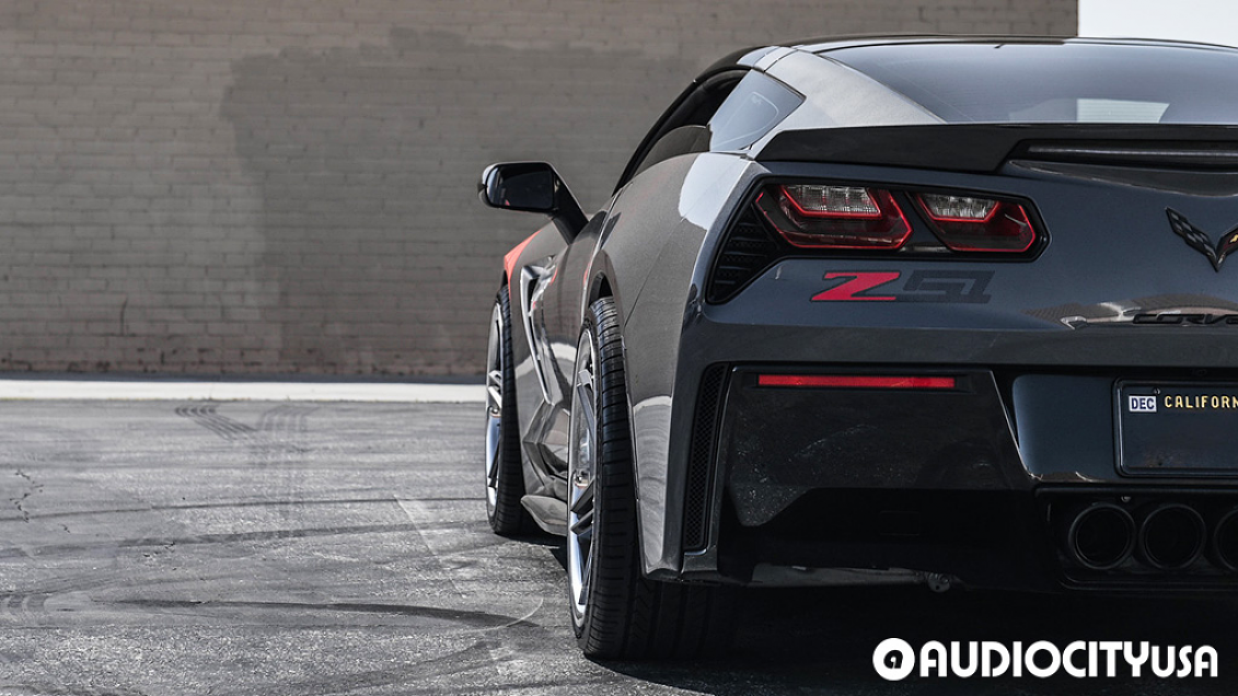2017 Chevrolet Corvette on 20" Ferrada Wheels CM1 Matte Graphite with ...