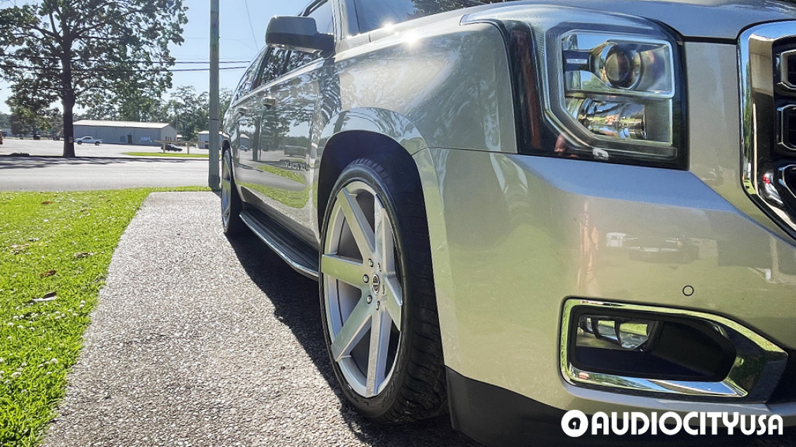 2015 GMC Yukon 4WD on 24" Strada Wheels Coda Silver Brushed | Gallery ...