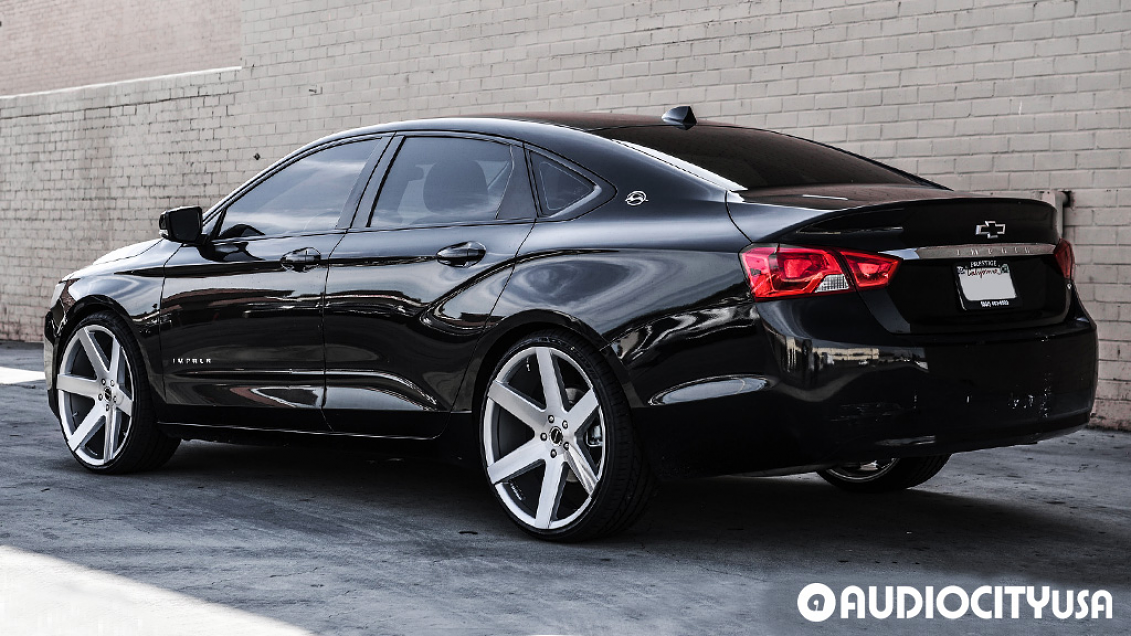 2015 Chevrolet Impala on 22" Strada Wheels Coda Silver Brushed ...