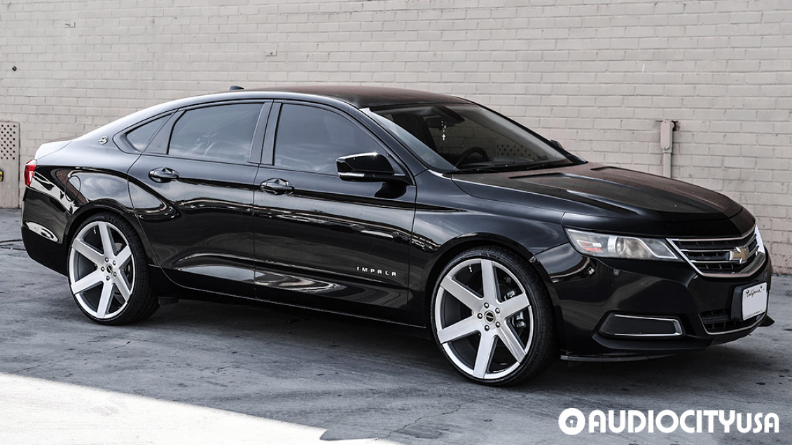 2015 Chevrolet Impala on 22" Strada Wheels Coda Silver Brushed ...