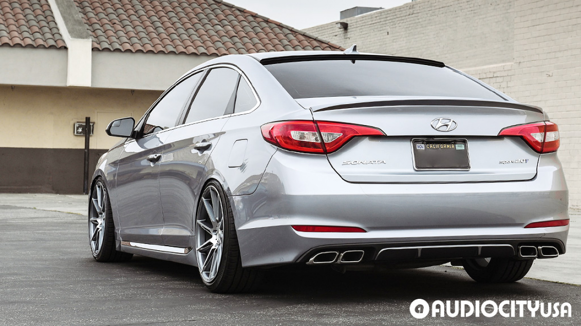 2017 Hyundai Sonata on 19" Verde Wheels V25 Quantum Matte Graphite ...