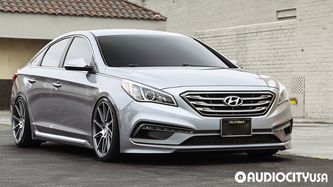 2017 Hyundai Sonata on 19" Verde Wheels V25 Quantum Matte Graphite ...