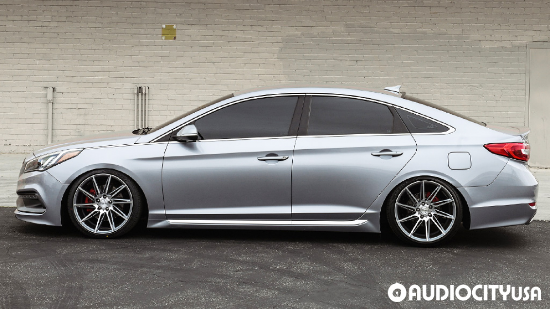 2017 Hyundai Sonata on 19" Verde Wheels V25 Quantum Matte Graphite ...