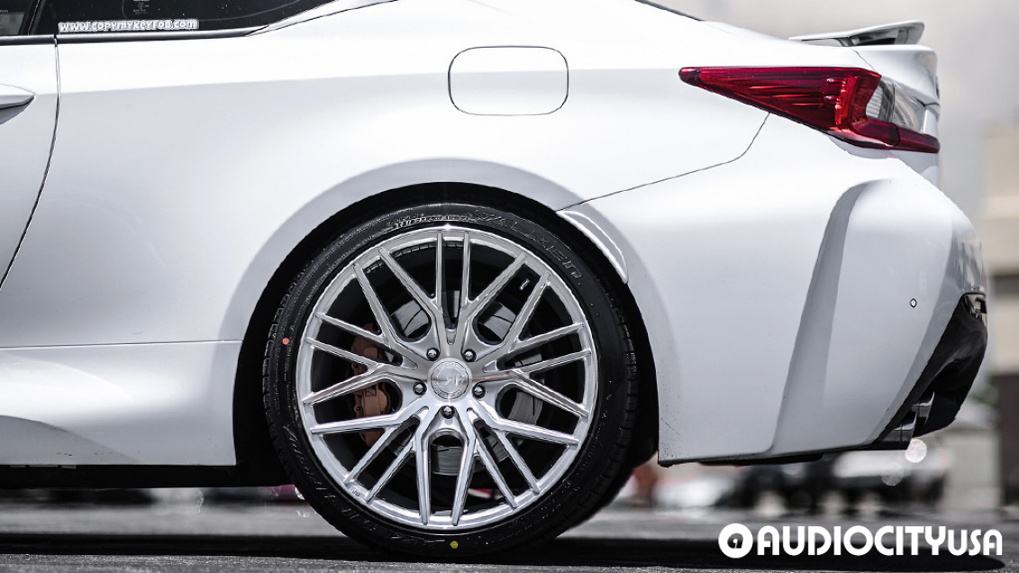 2017 Lexus RC-F on 20" Road Force Wheels RF13 Silver Machined | Gallery ...